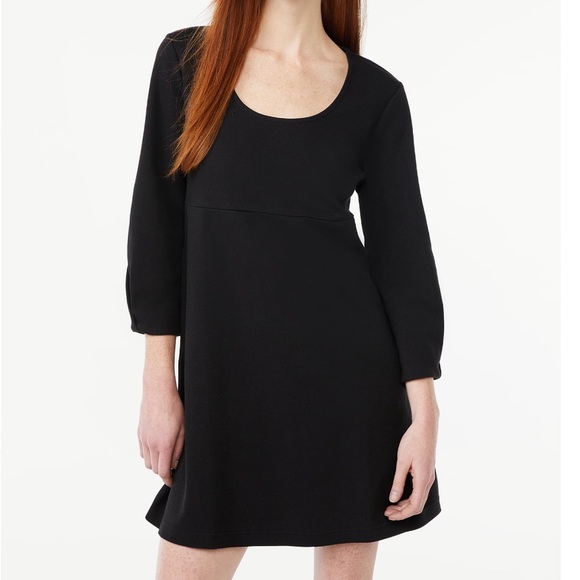 Free Assembly | Dresses | Free Assembly Pleated U Neck Mini Dress ...